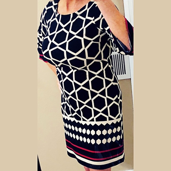 Laura Jefferies | Dresses | Geometrical Midi Dress | Poshmark